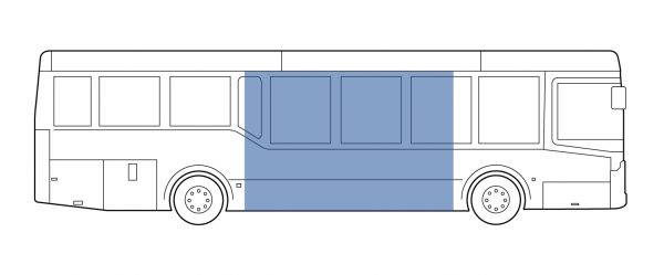 Bus Advertising Formats - Bus Window Advertising | Contra Vision®